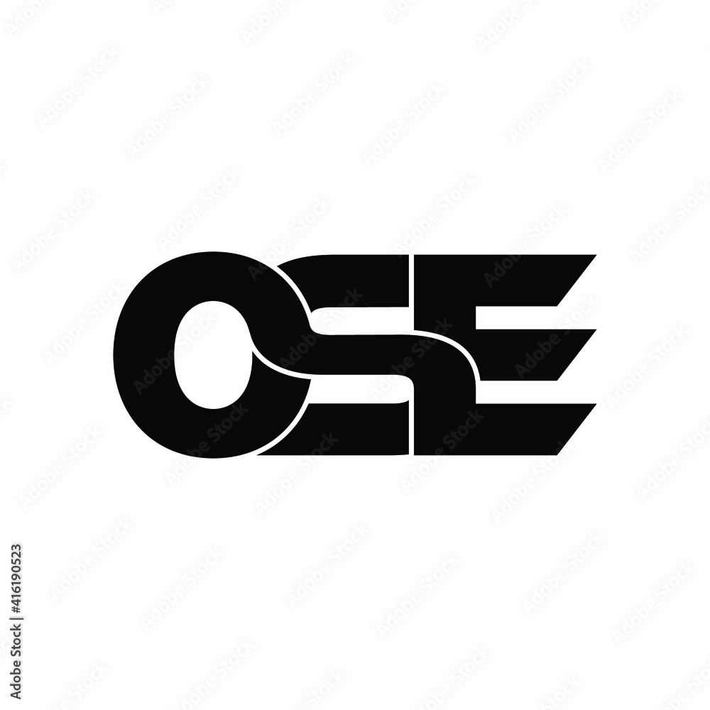 OSE letter monogram logo design vector Stock Vector | Adobe Stock