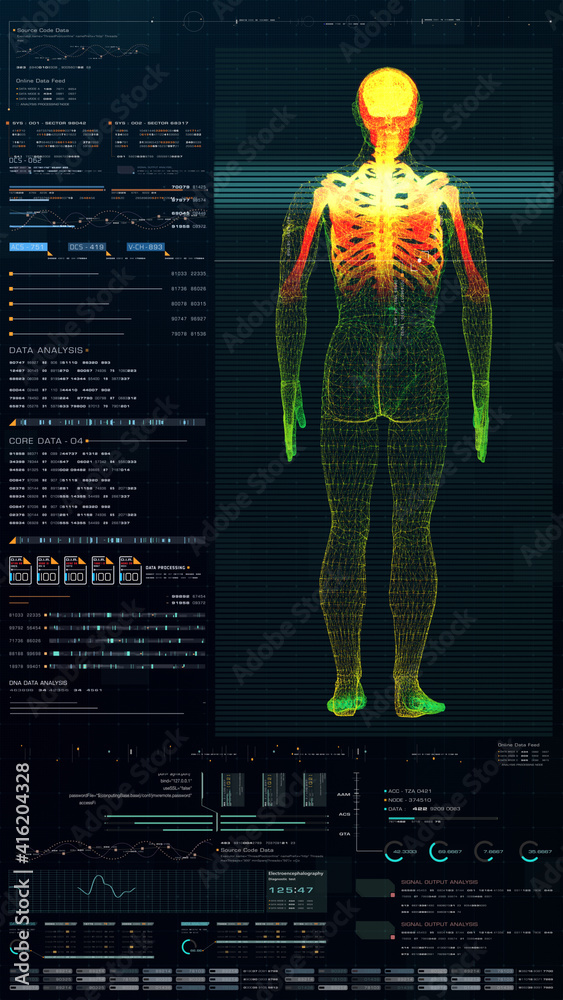 Vertical display format : Futuristic virtual holographic head up ...