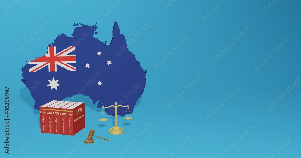 australia law for TV infographics, social media content and free space ...