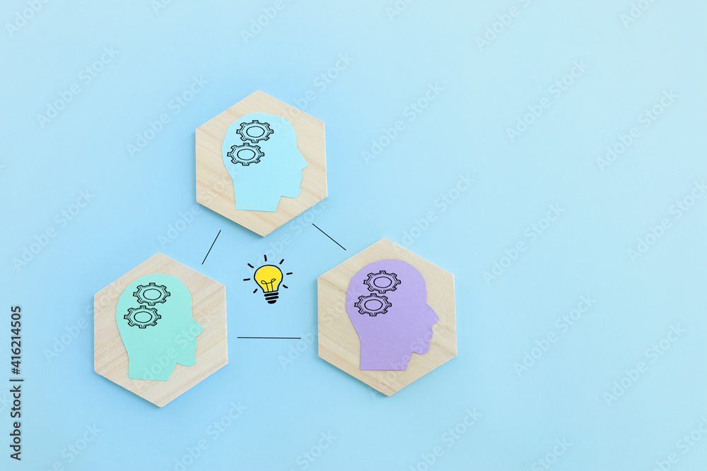 Business Concept image of revealing an idea, finding the right solution ...