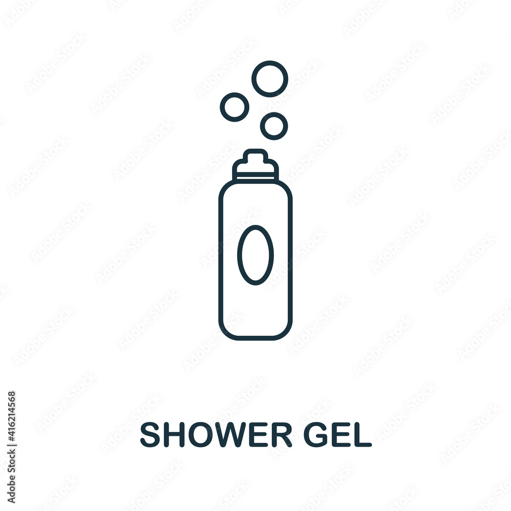 Shower Gel icon. Simple element from personal hygiene collection ...