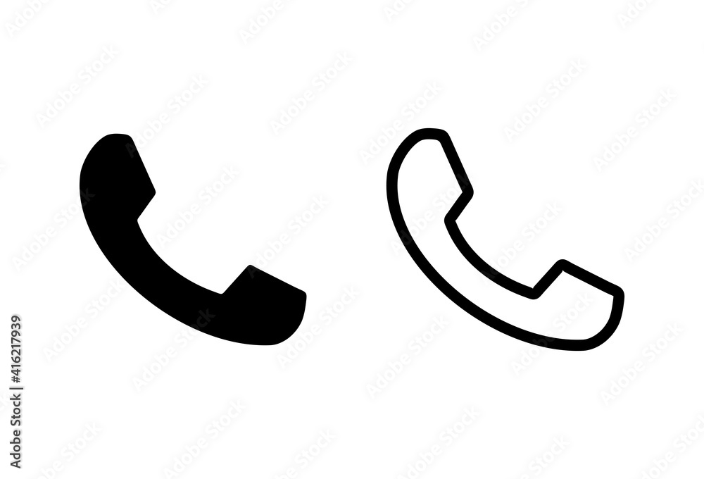 Call icon set. telephone icon vector. phone icon vector. contact us ...