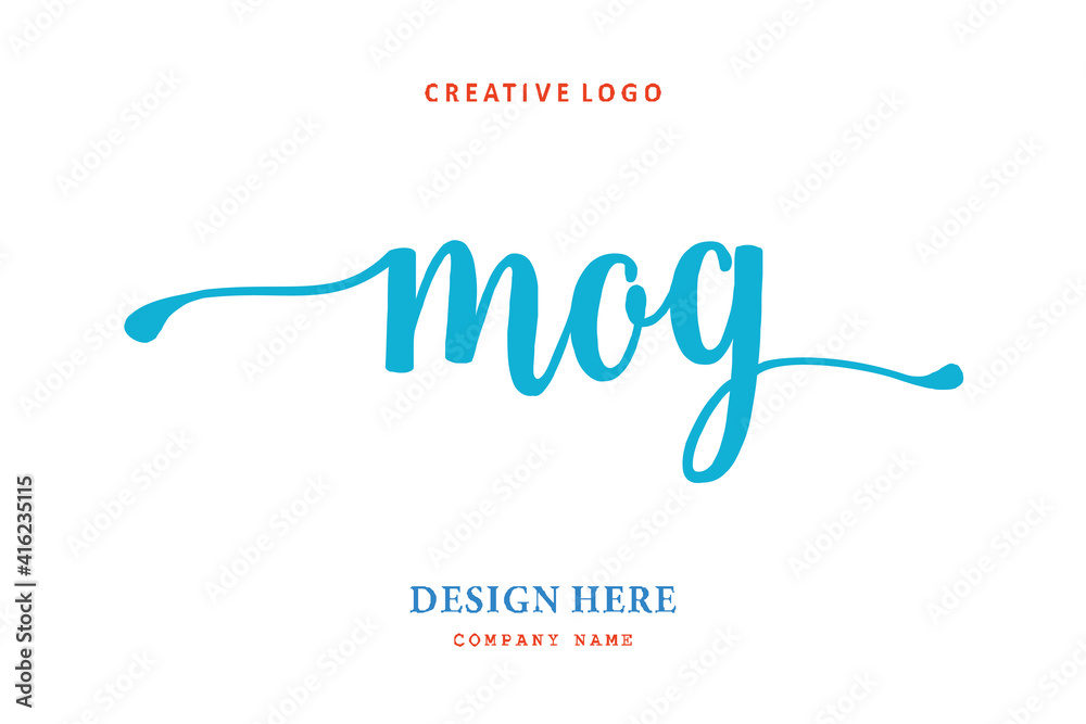 MOG lettering logo is simple, easy to understand and authoritative ...
