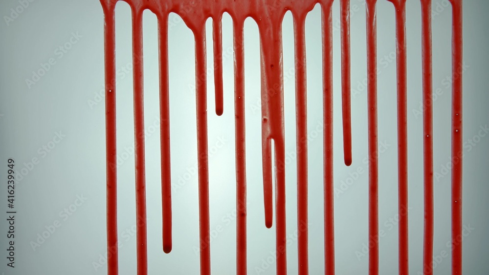 Foto de Blood Oozing on White Background Leaving Scary Blood Marks do ...