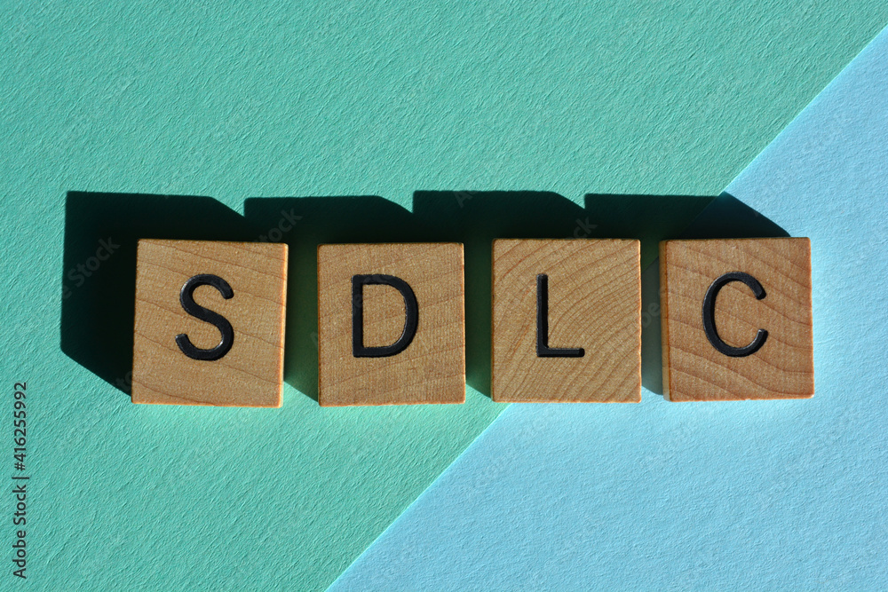 SDLC acronym for Software Development Life Cycle Stock Photo | Adobe Stock