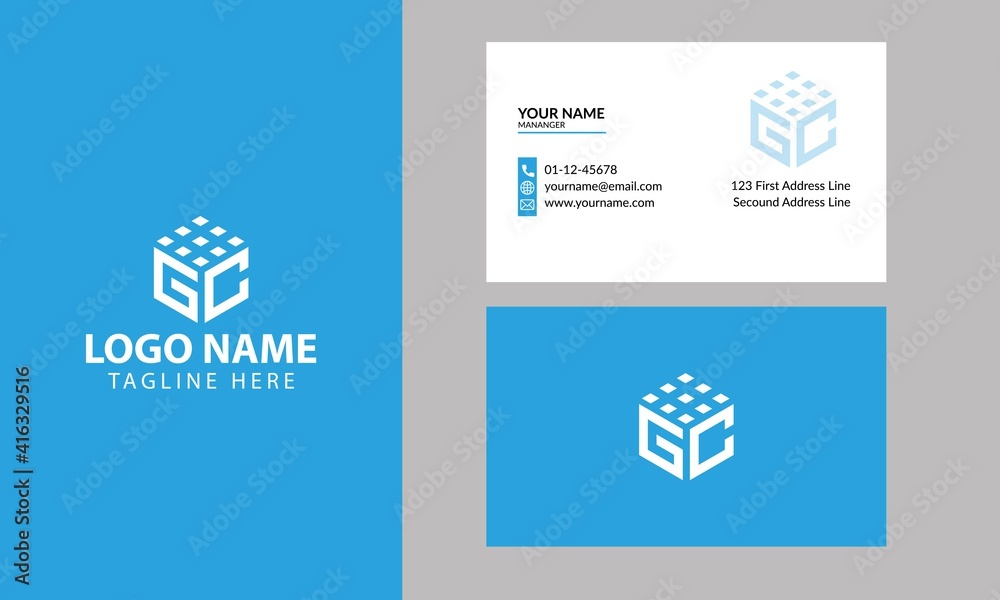 Cube GC logo design. Property and Construction GC Logo design with ...