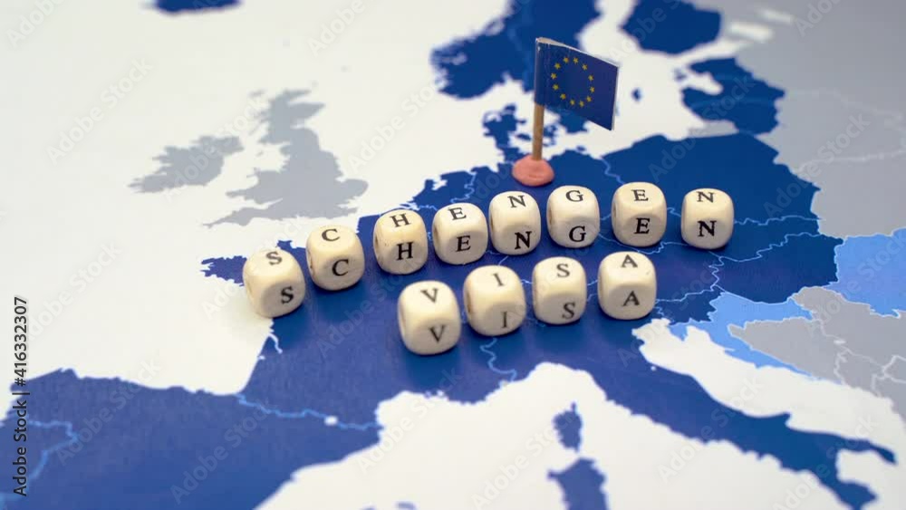 Video „Schengen Visa message over a Map of the of the 26 countries that ...
