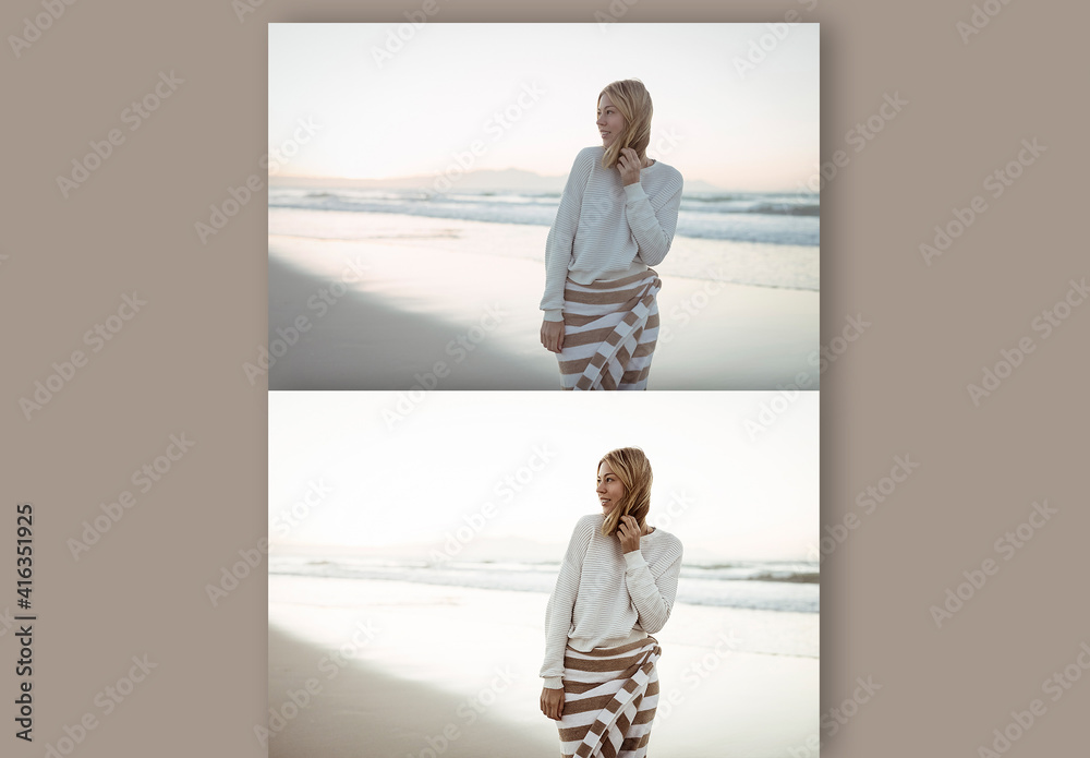 Adjustment Photo Effect Stock Template | Adobe Stock