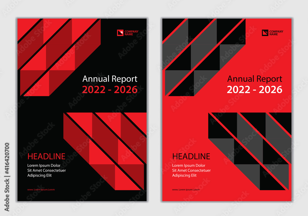Annual report Cover design 2022-2026 template, Brochure Cover design ...