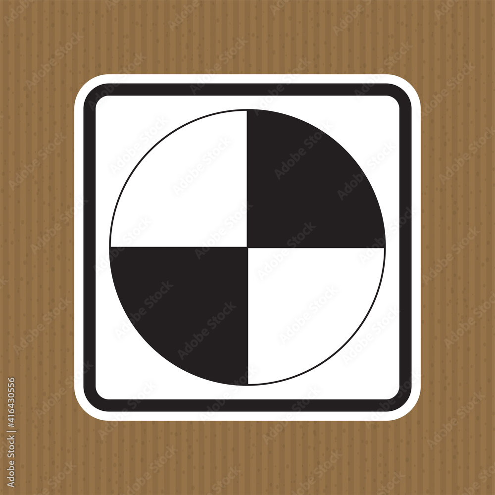 Center Of Gravity Symbol Sign, Vector Illustration, Isolate On White ...