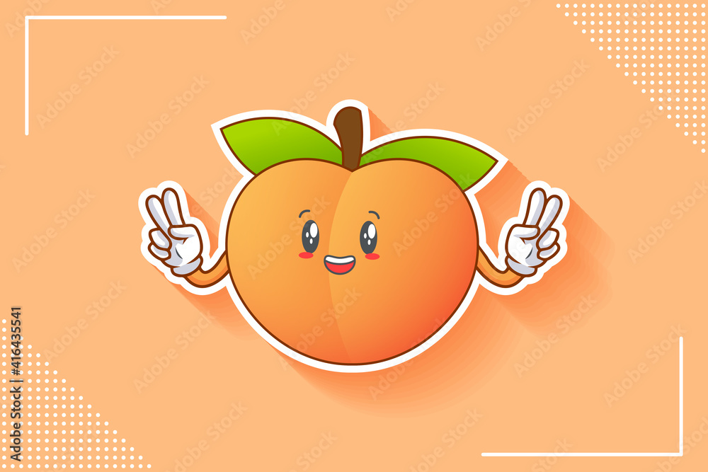 SMILING, HAPPY, CHEERFUL Face Emotion. Double Peace Finger Hand Gesture ...