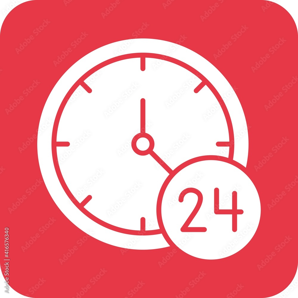 Full Day Support Icon Stock Vector | Adobe Stock