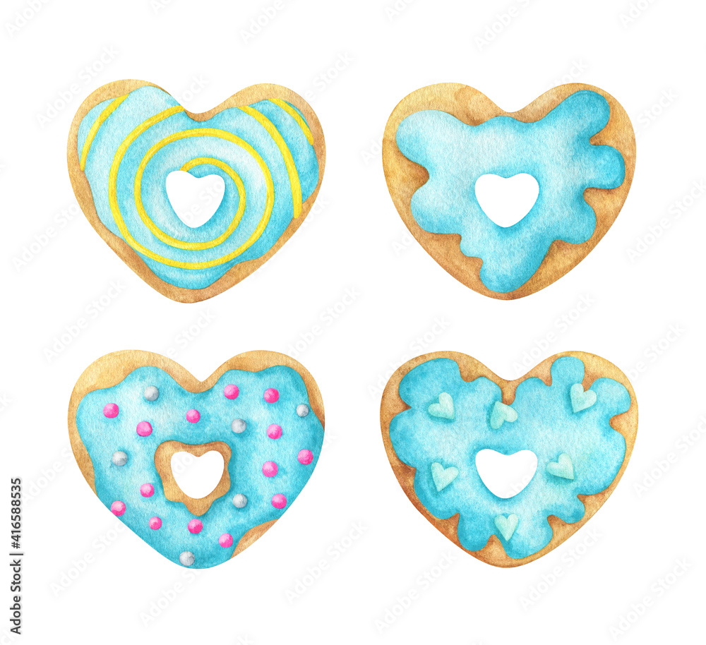 Cute Heart Clipart Blue