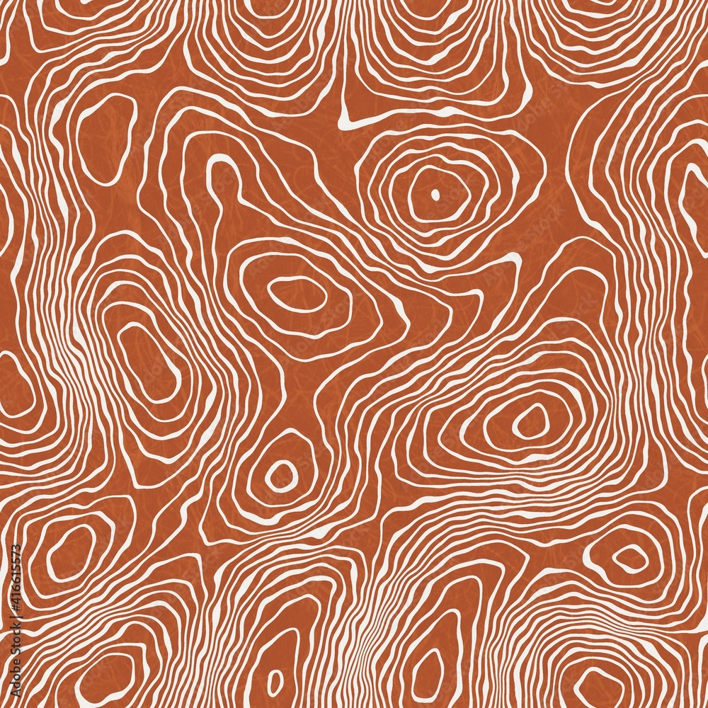 Seamless earth line topographic map organic pattern print. High quality ...