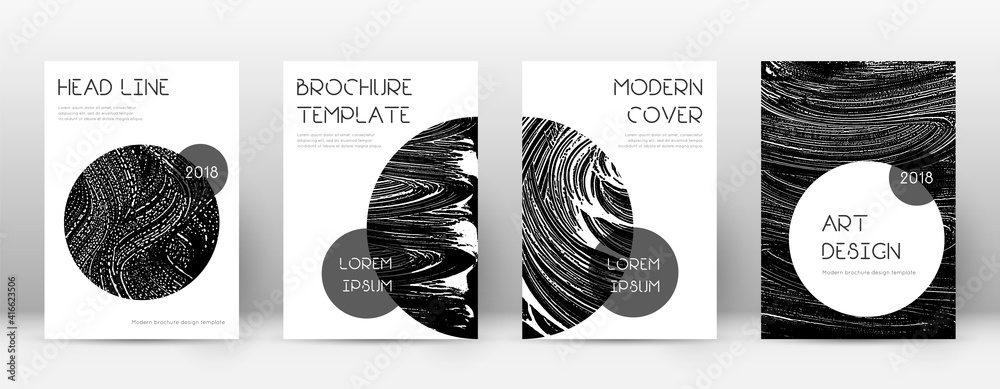 Cover page design template. Trendy brochure layout. Charming trendy ...