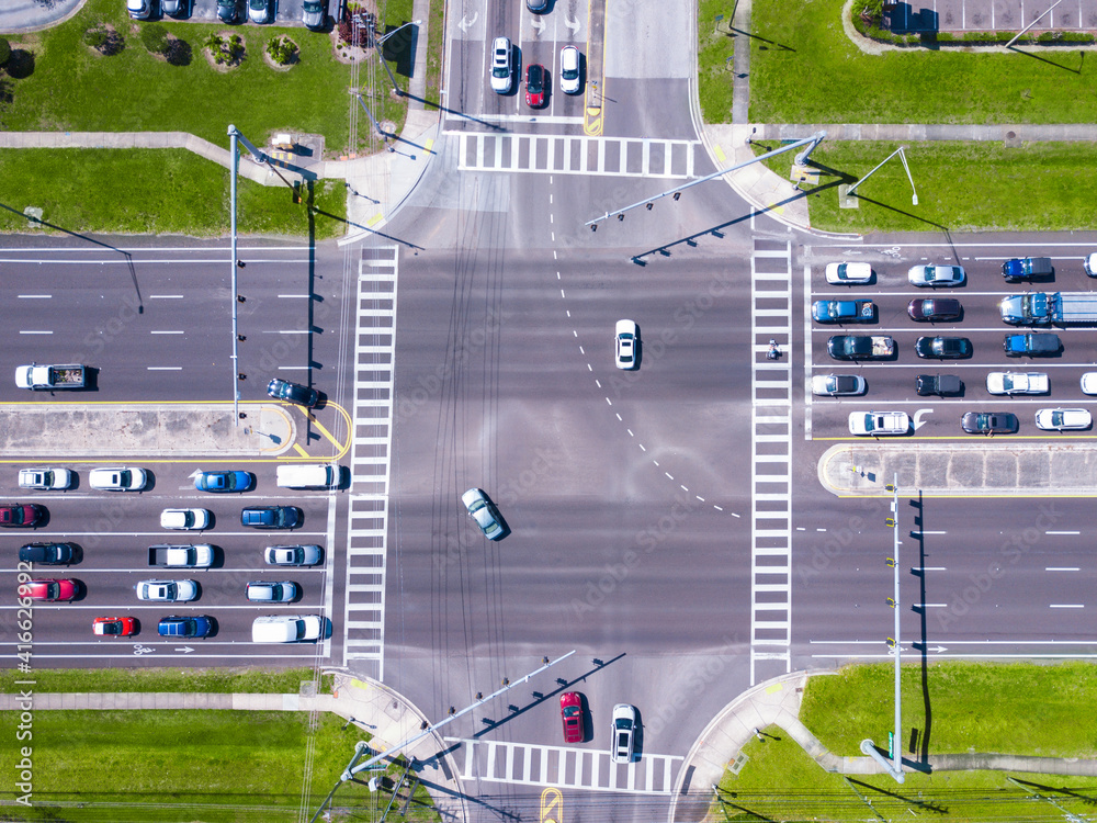 Road Intersection Top View