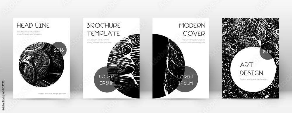Cover page design template. Trendy brochure layout. Charming trendy ...