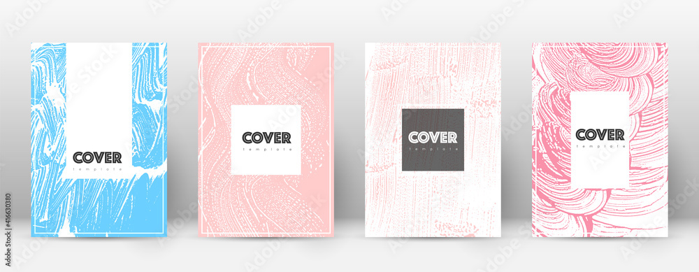 Cover page design template. Hipster brochure layout. Brilliant trendy ...