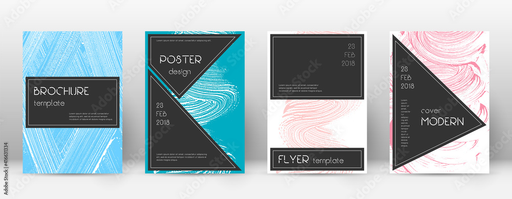 Cover page design template. Black brochure layout. Beautiful trendy ...
