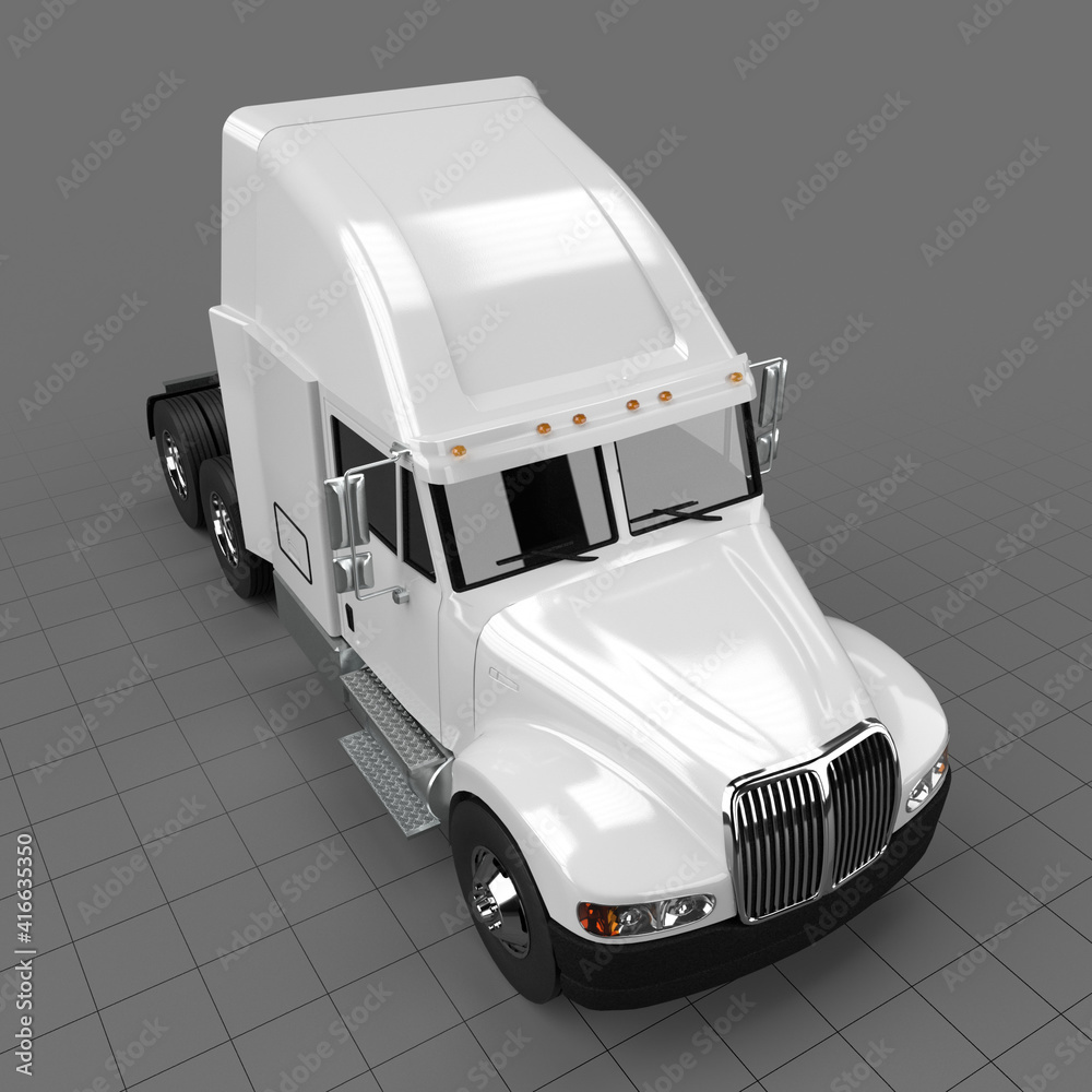 Semi Truck Stock 3D asset | Adobe Stock