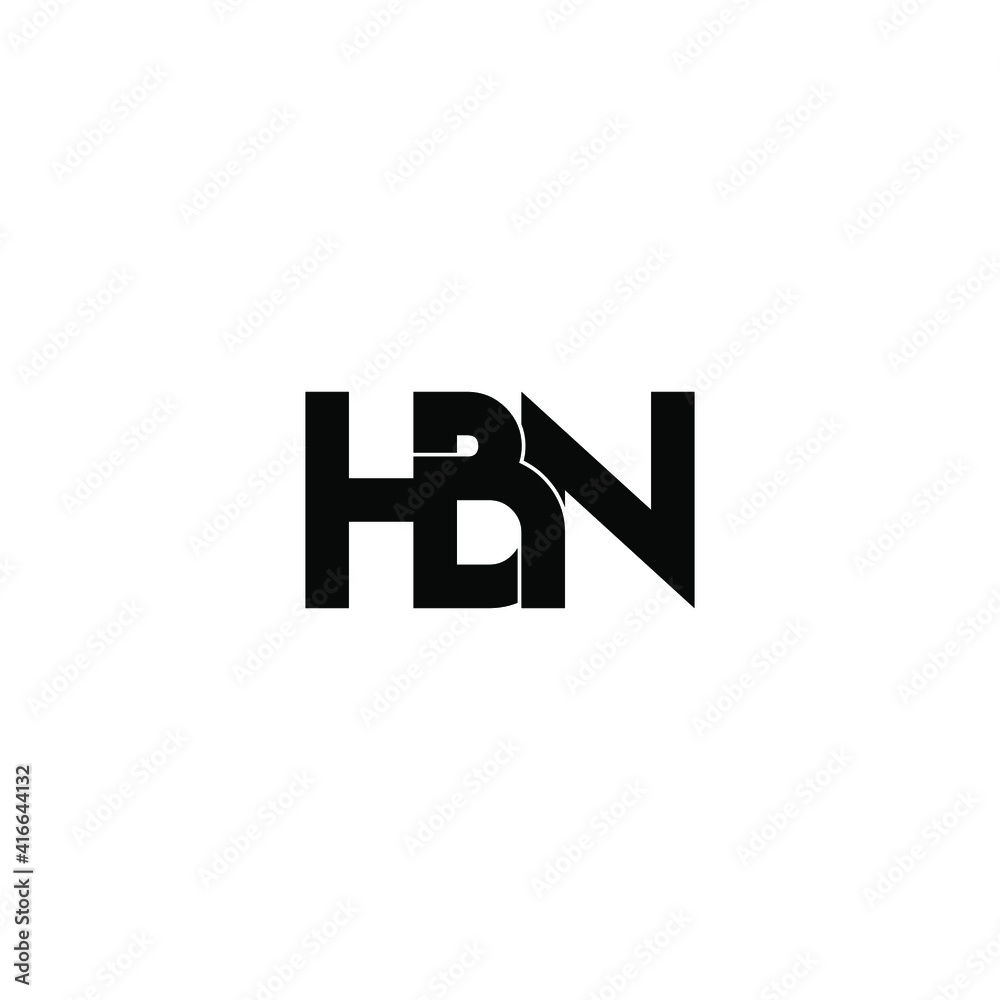 hbn letter original monogram logo design Stock Vector | Adobe Stock