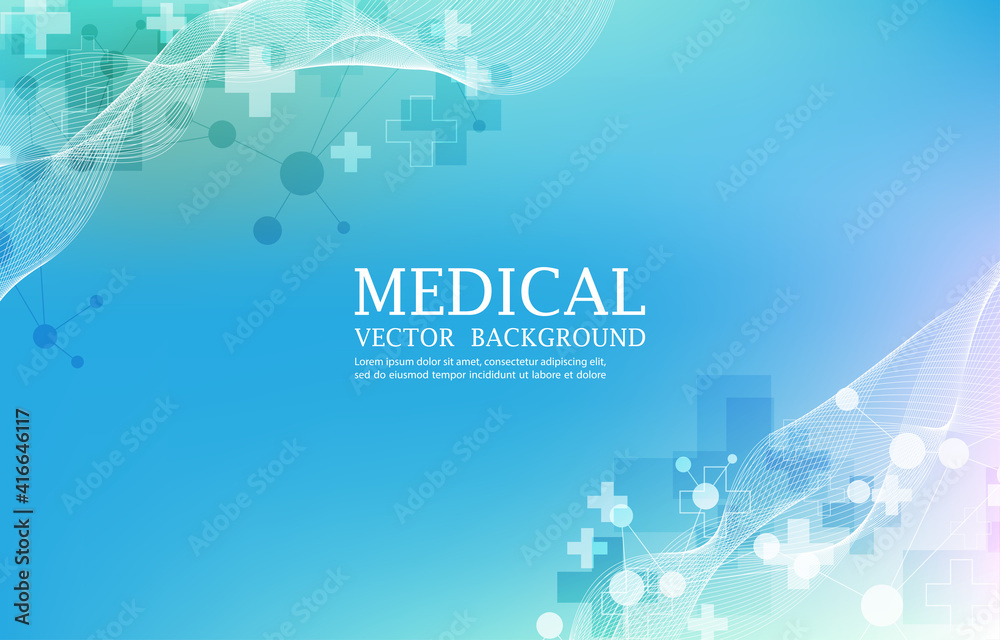 abstract medical vector blue wallpaper design Stock Vector | Adobe Stock