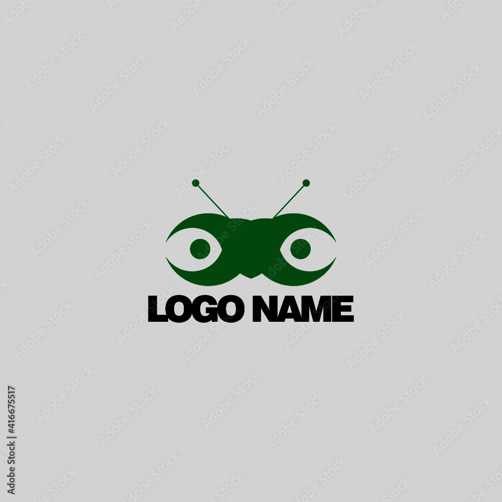 grasshopper logo image Stock Vector | Adobe Stock