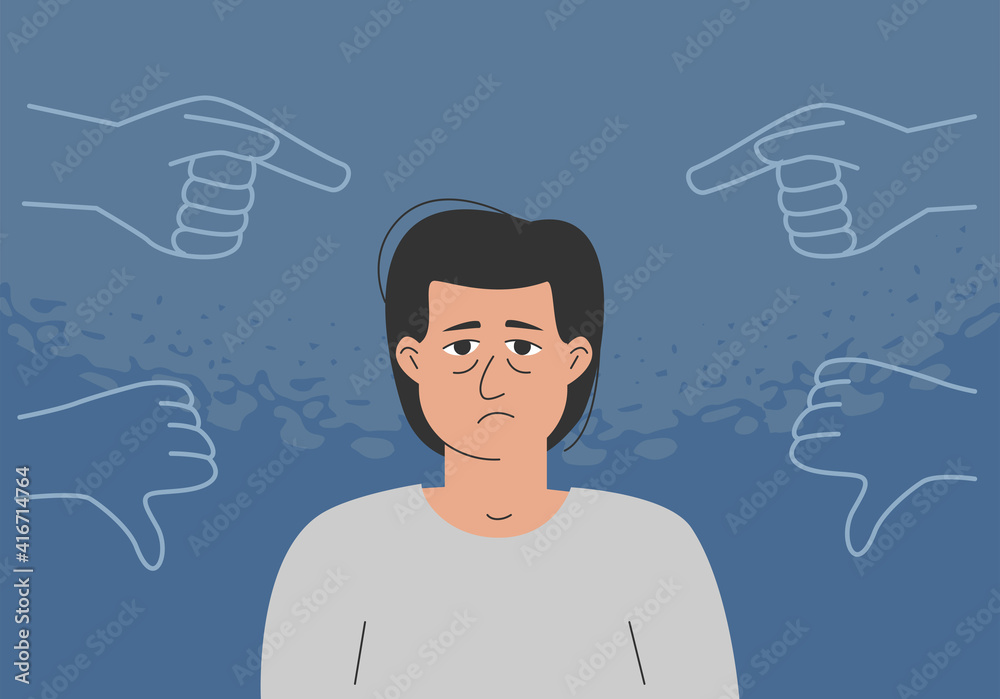 The concept of bullying, inner critic, negative self talk, low self ...