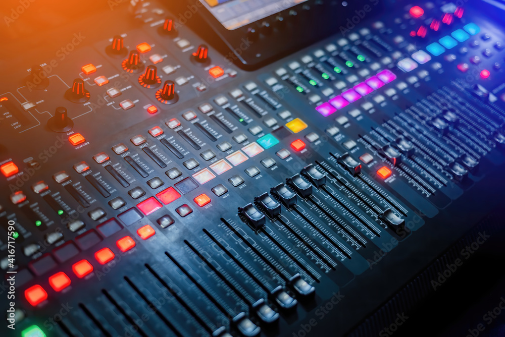 A digital music mixer for mixing music, along with plenty of ...