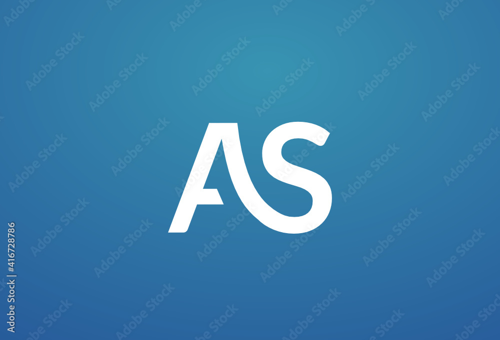 AS Logo Stock Vector | Adobe Stock