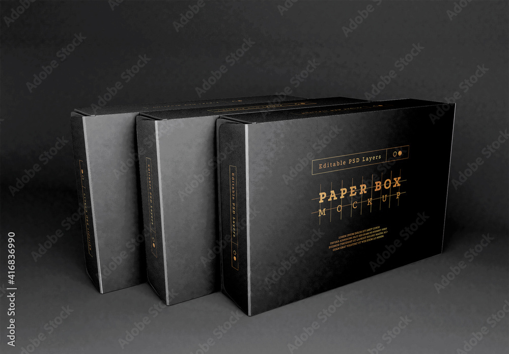 Folding Box Mockup Stock Template | Adobe Stock