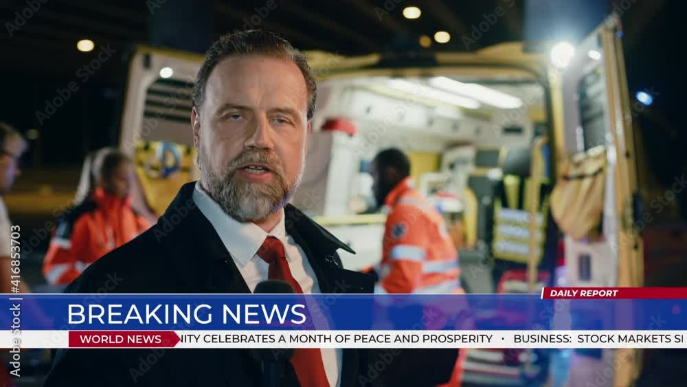Breaking News Live TV Channel: Professional Anchor Reporting at the ...