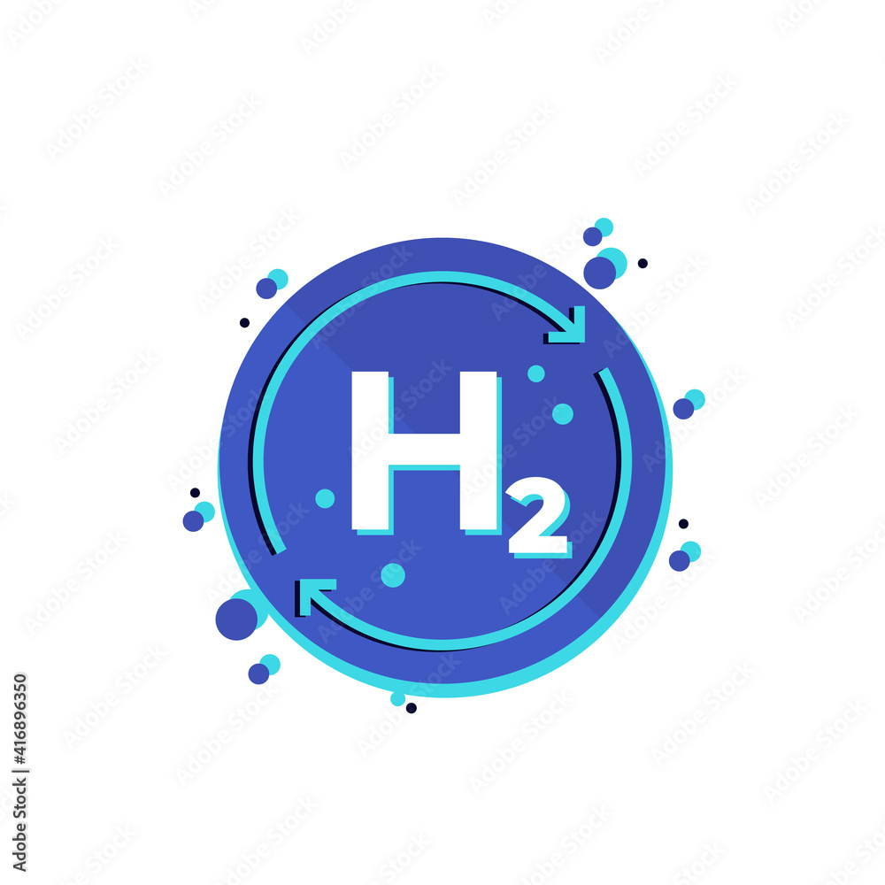 hydrogen cell, clean energy icon Stock Vector | Adobe Stock