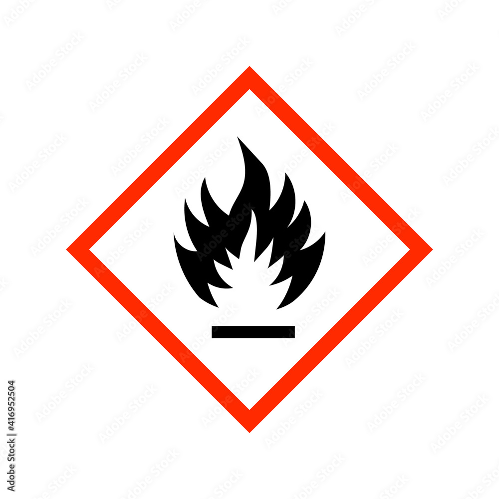 Vector illustration GHS hazard pictogram Stock Vector | Adobe Stock