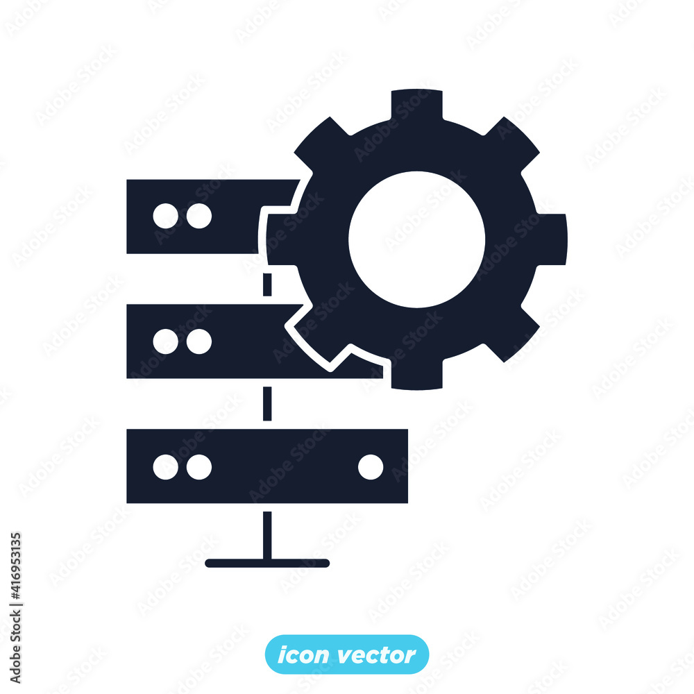 database icon. statistics, analytics symbol template for graphic and ...