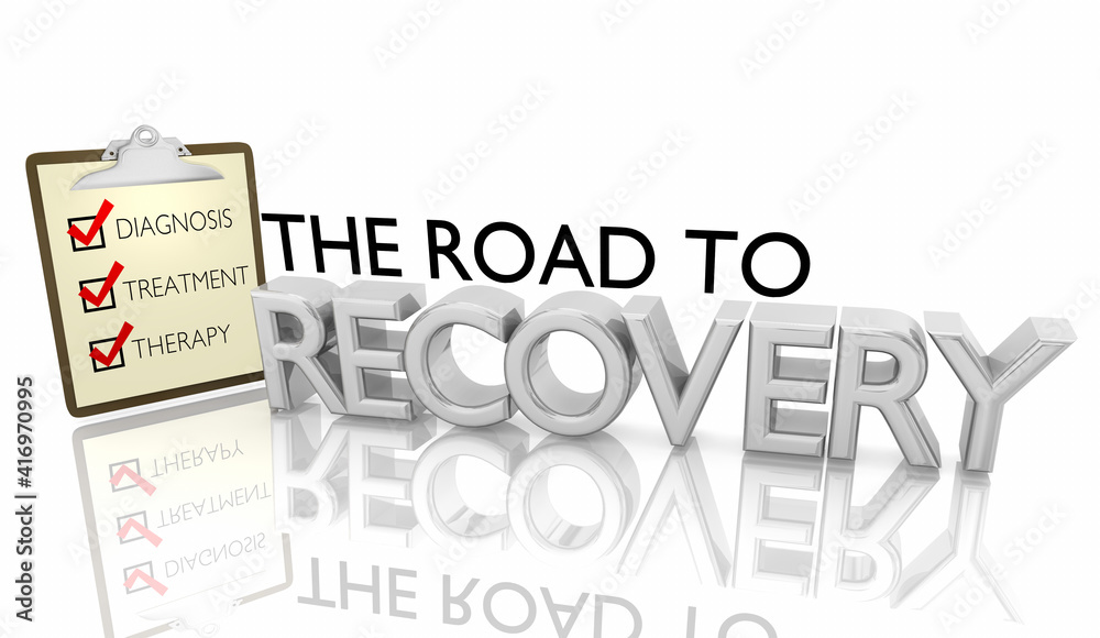 Road to Recovery Checklist Steps Diagnosis Treatment Therapy Cure ...