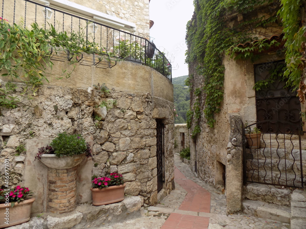 Visiting Eze France and the Beautiful Back Alleys made from Traditional ...