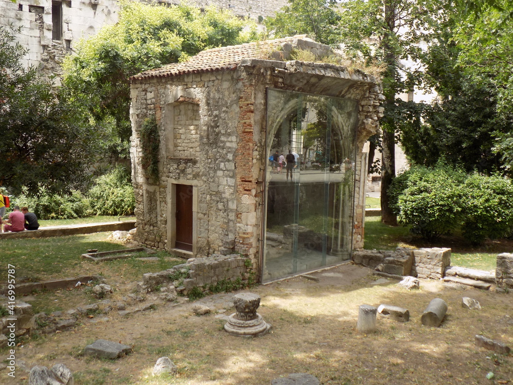Roman Architecture in Split, Croatia, from the Roman Square Behind the ...