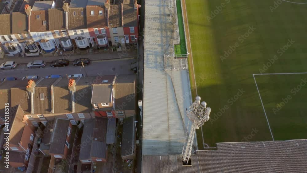 Luton Town Football Club Kenilworth Road Stadium Bird's Eye View Stock ...