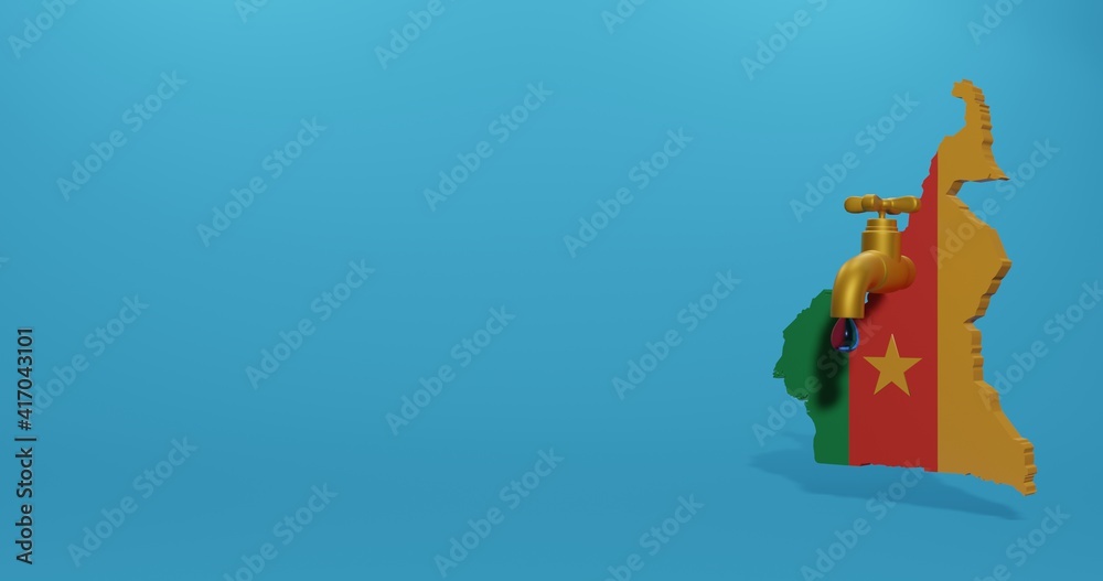 Water crisis and dry season in cameroon for infographics and social ...