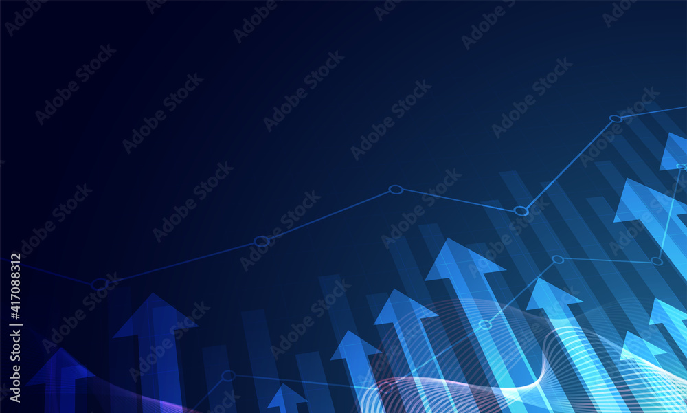 Stock market investment trading graph in graphic concept suitable for ...