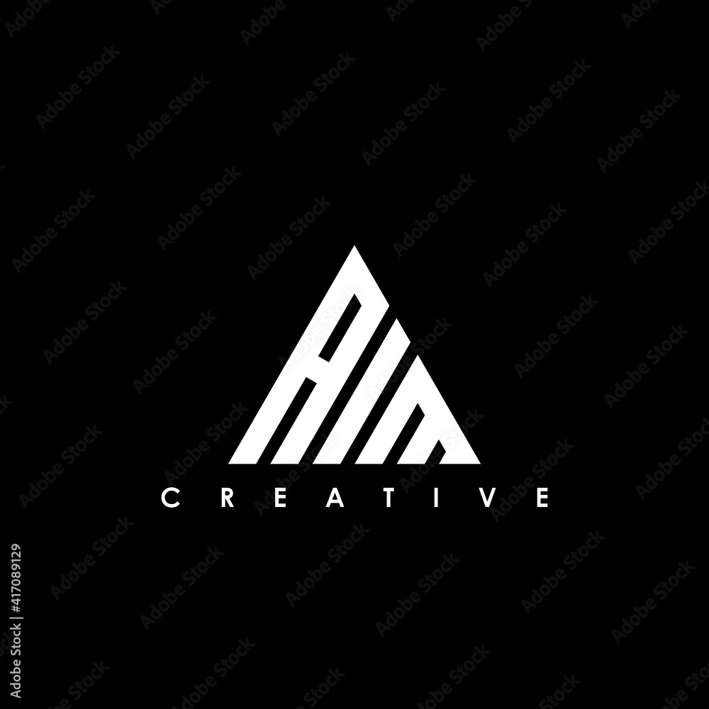 AIM Letter Initial Logo Design Template Vector Illustration Stock ...