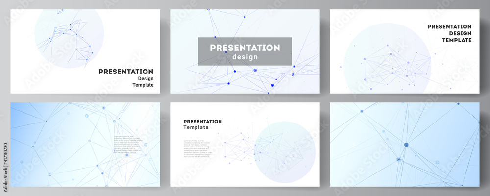 Vector layout of presentation slides design business templates ...