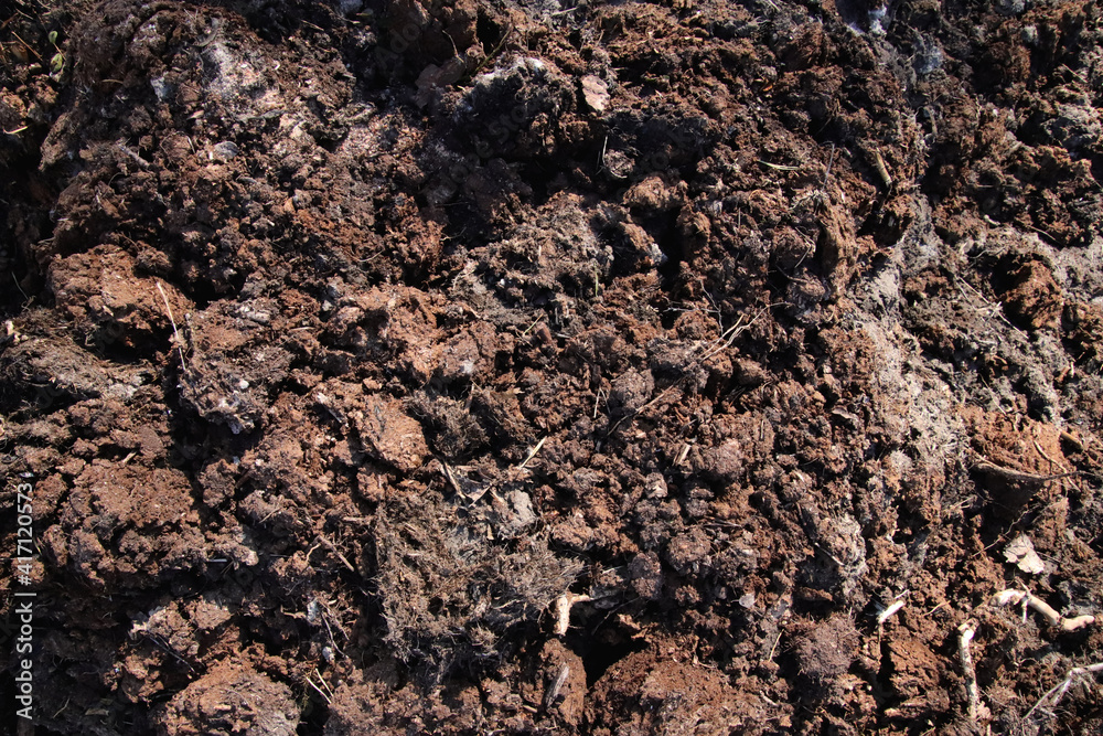 Dirt backdrop. Ground background. Loose soil texture. Stock Photo ...