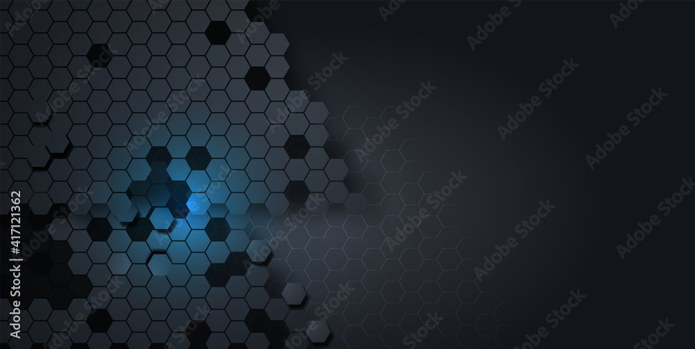 hexagonal abstract technology background. Vector Illustration Stock ...