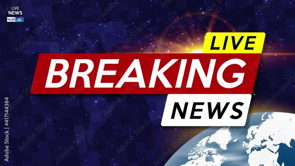 Breaking news studio background for news report and breaking news on ...
