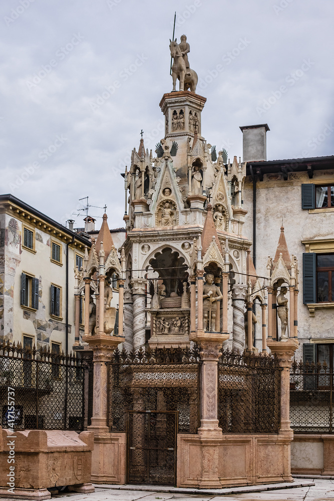 Scaliger Tombs (Arche Scaligere) - group of five Gothic funerary ...