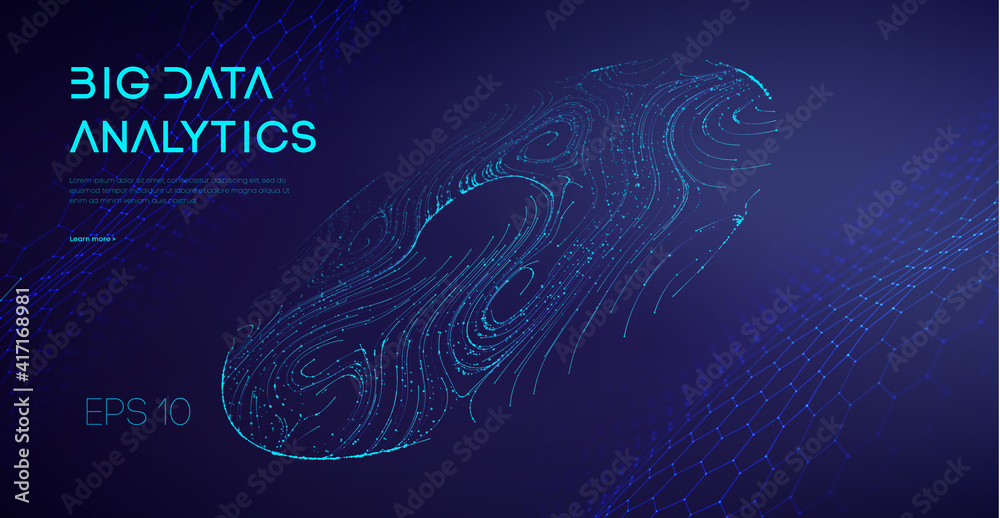 Abstract Big Data Flow Background. Software code agile industrial ...