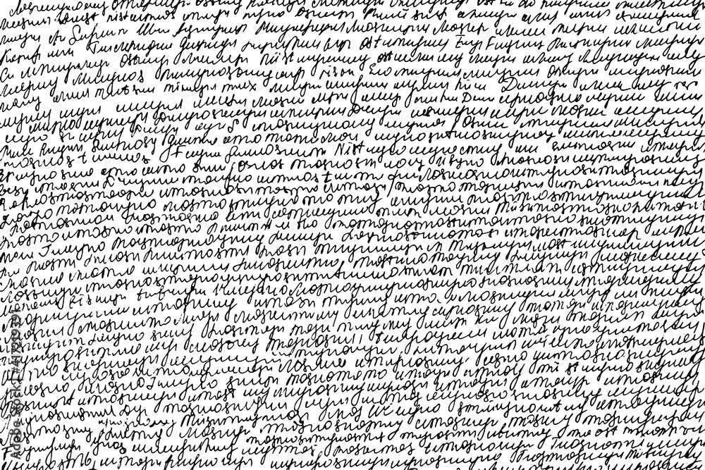 Vecteur Stock Grunge texture of handwritten unreadable text. Illegible ...