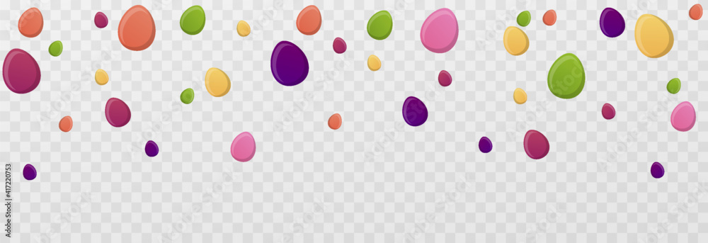 Vector image for the day of Easter. Easter eggs png, eggs are falling ...